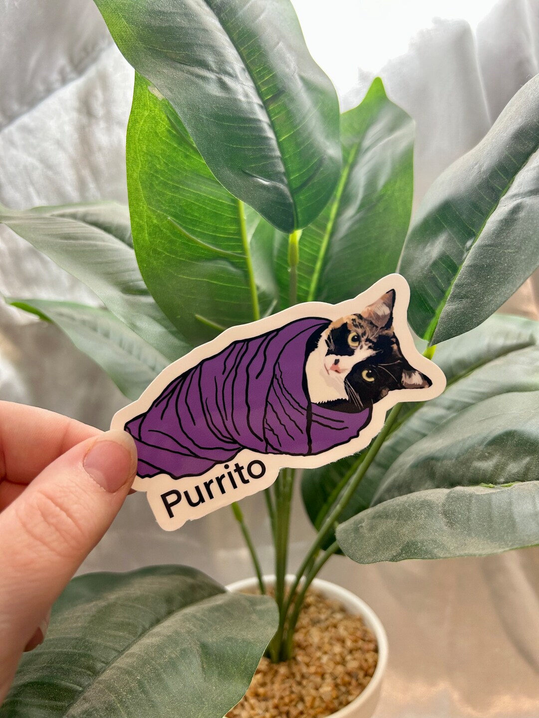 Purrito Veterinary Sticker, Cat Veterinary Sticker, Cat Sticker ...