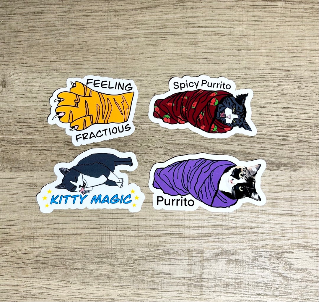 Funny Veterinary Cat Sticker Pack, Vet Stickers, Vet Med Stickers ...
