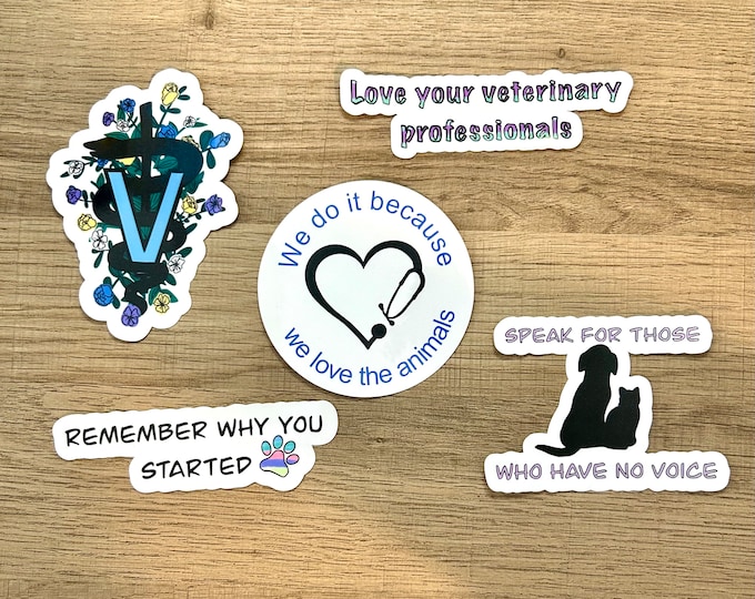 He Doesn't Bite Sticker, Funny Vetmed Stickers, Vet Tech Week, Vet ...