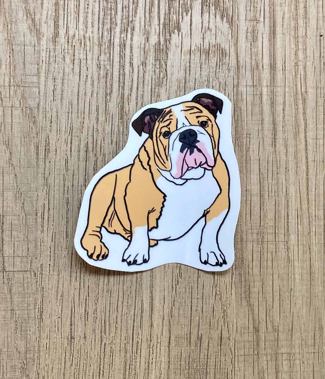 Bulldog Sticker, Waterproof Sticker, Laptop Sticker, Water Bottle ...