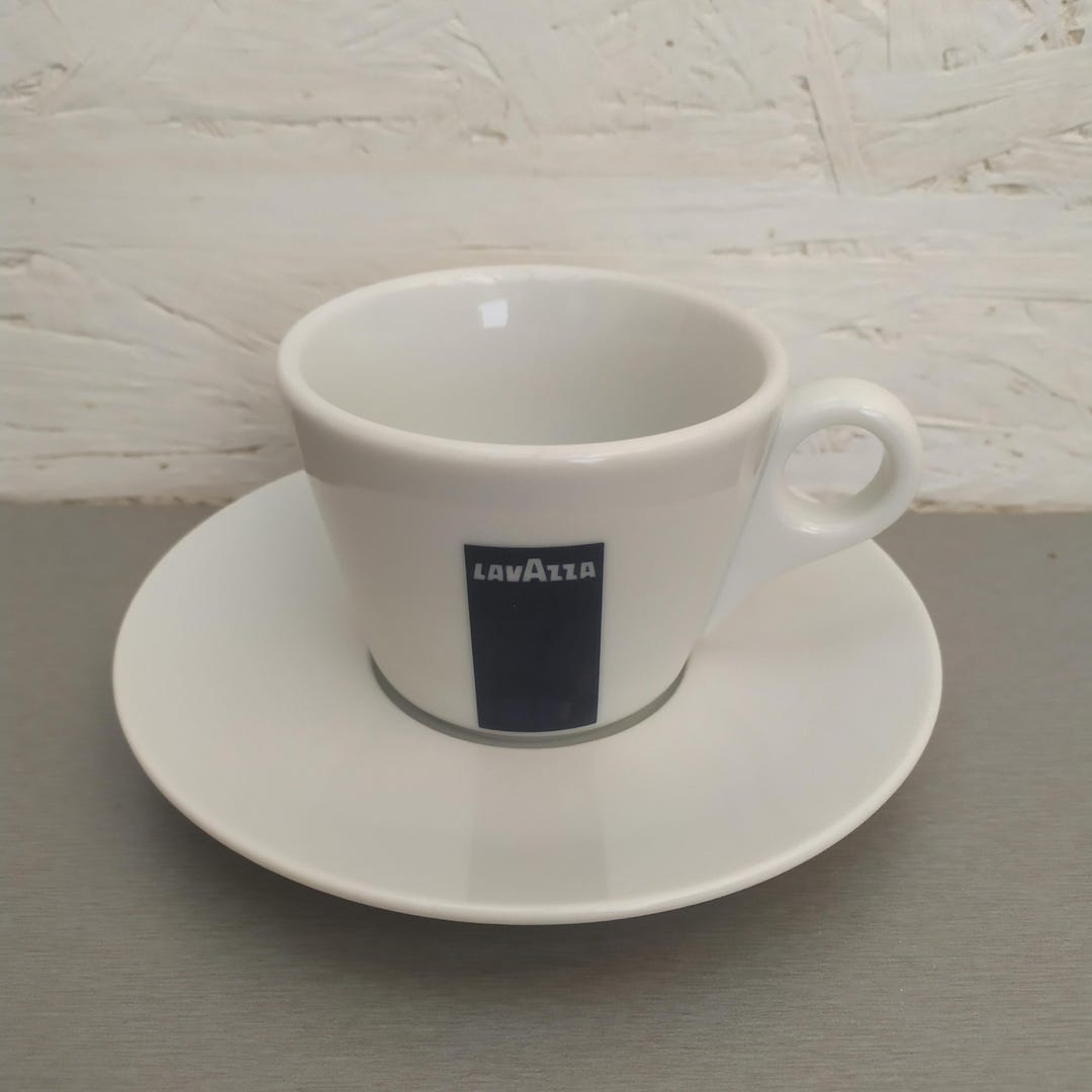 Lavazza Blu Collection Cappuccino Cup and Saucer: Porcelain Coffee Set ...