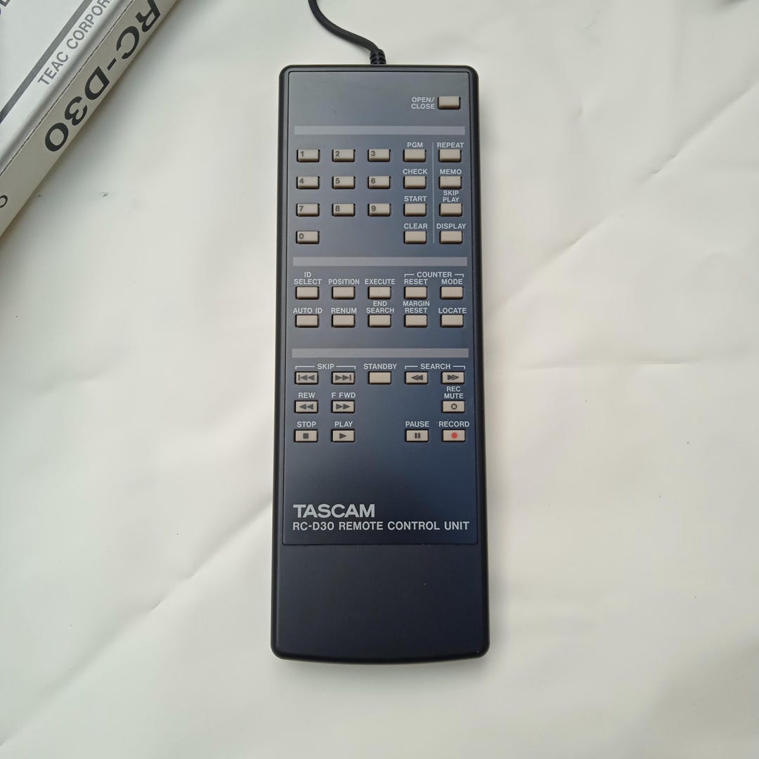 Tascam RC D30 Remote Control Unit, Unused and in Working Condition - Etsy