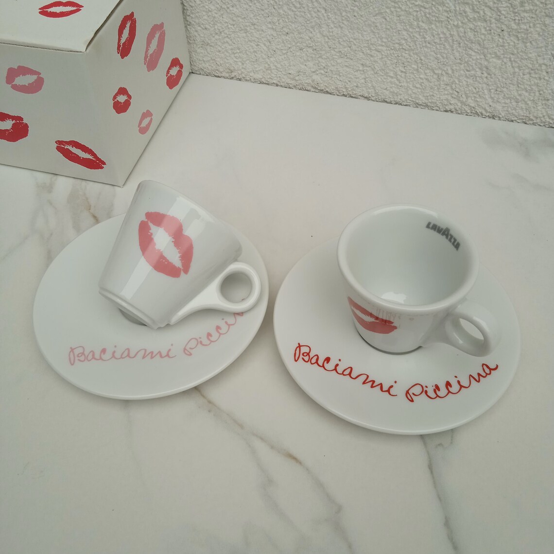 Gift Box Espresso Cups and Saucers, Valentines Day, Lavazza Limited ...