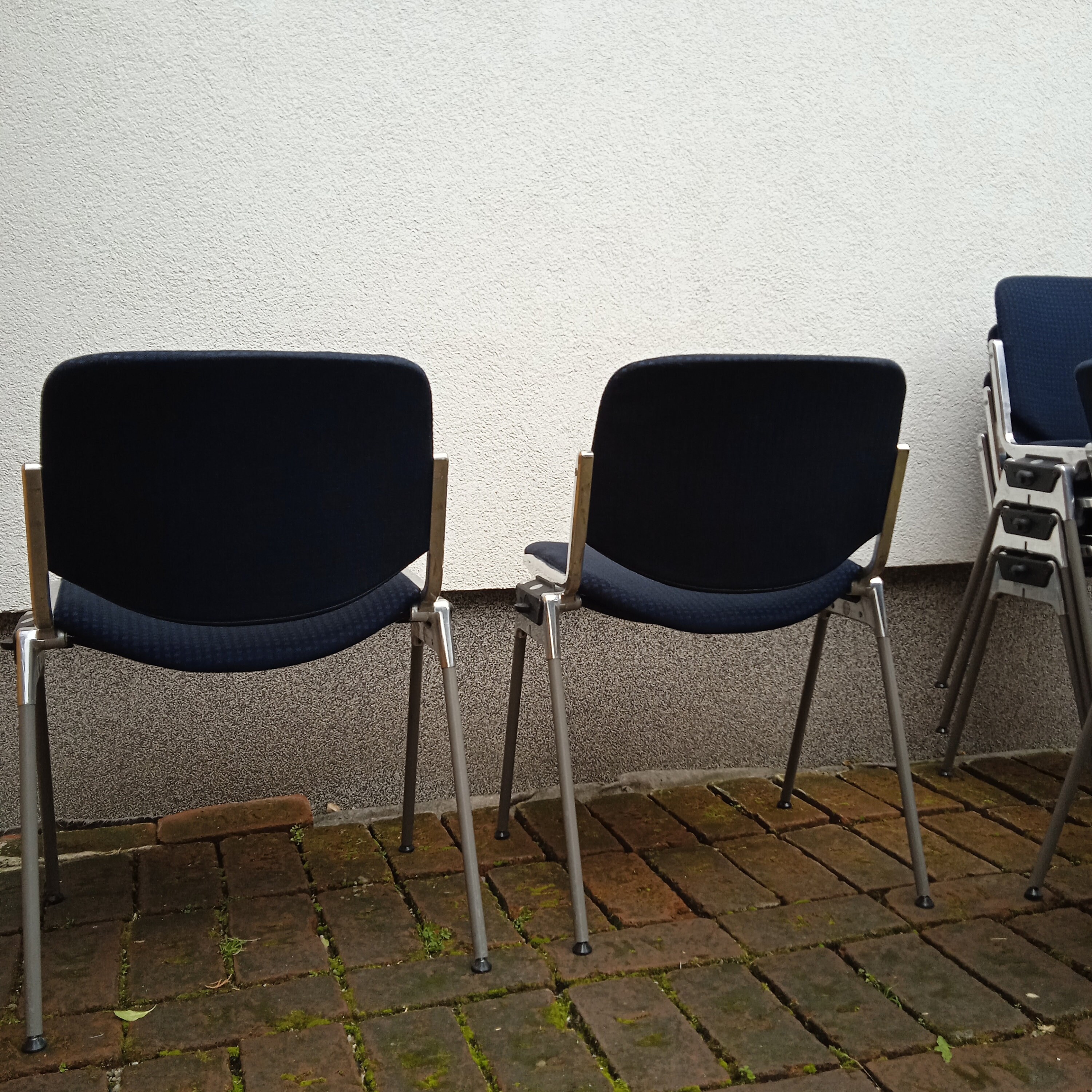 Vintage Castelli DSC 106 Chair: Mid-century Modern Blue Upholstery ...