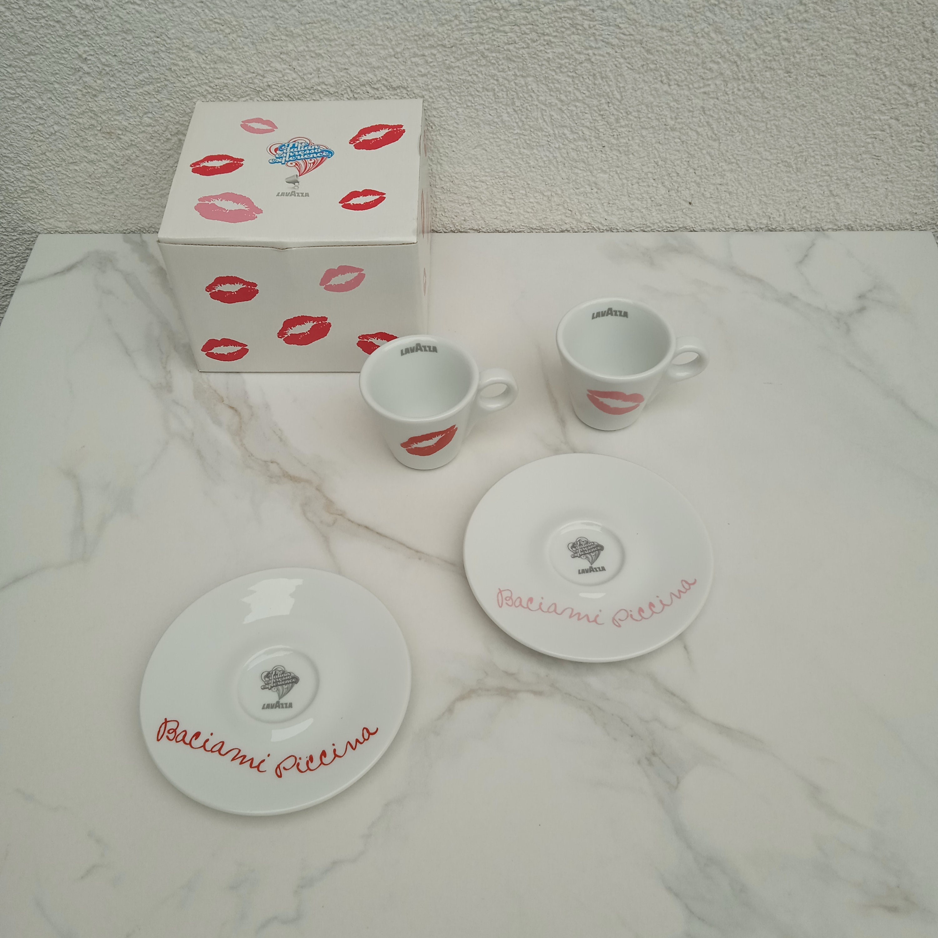 Gift Box Espresso Cups and Saucers, Valentines Day, Lavazza Limited ...