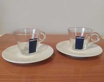 Original Lavazza Premium Collection Espresso Cups and Saucers - 1 Set ...