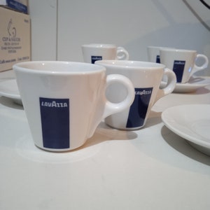 Lavazza Espresso Cup Set, Collectible Coffee Cups & Saucers, Set of 2 ...