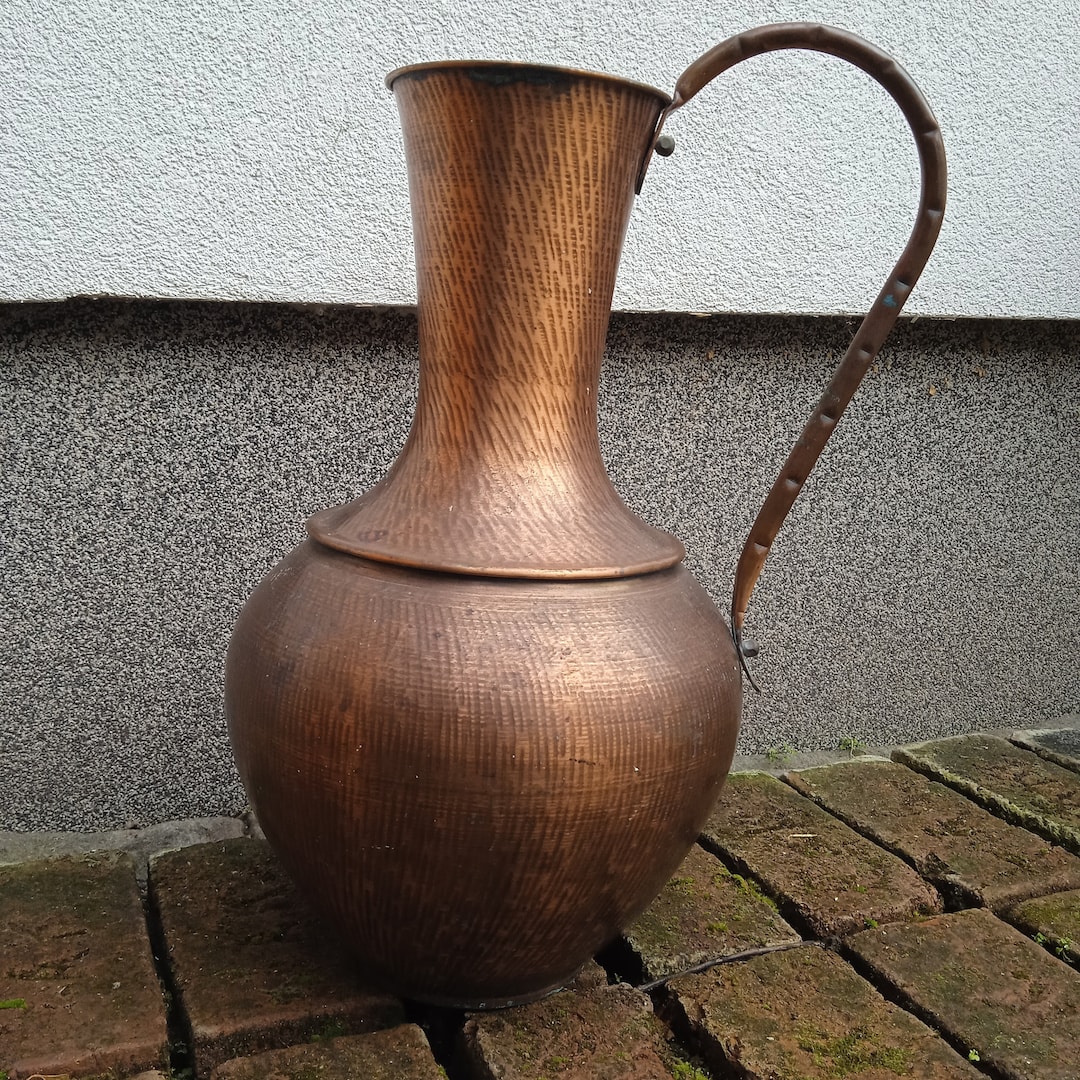Vintage Large Copper Vase - Etsy