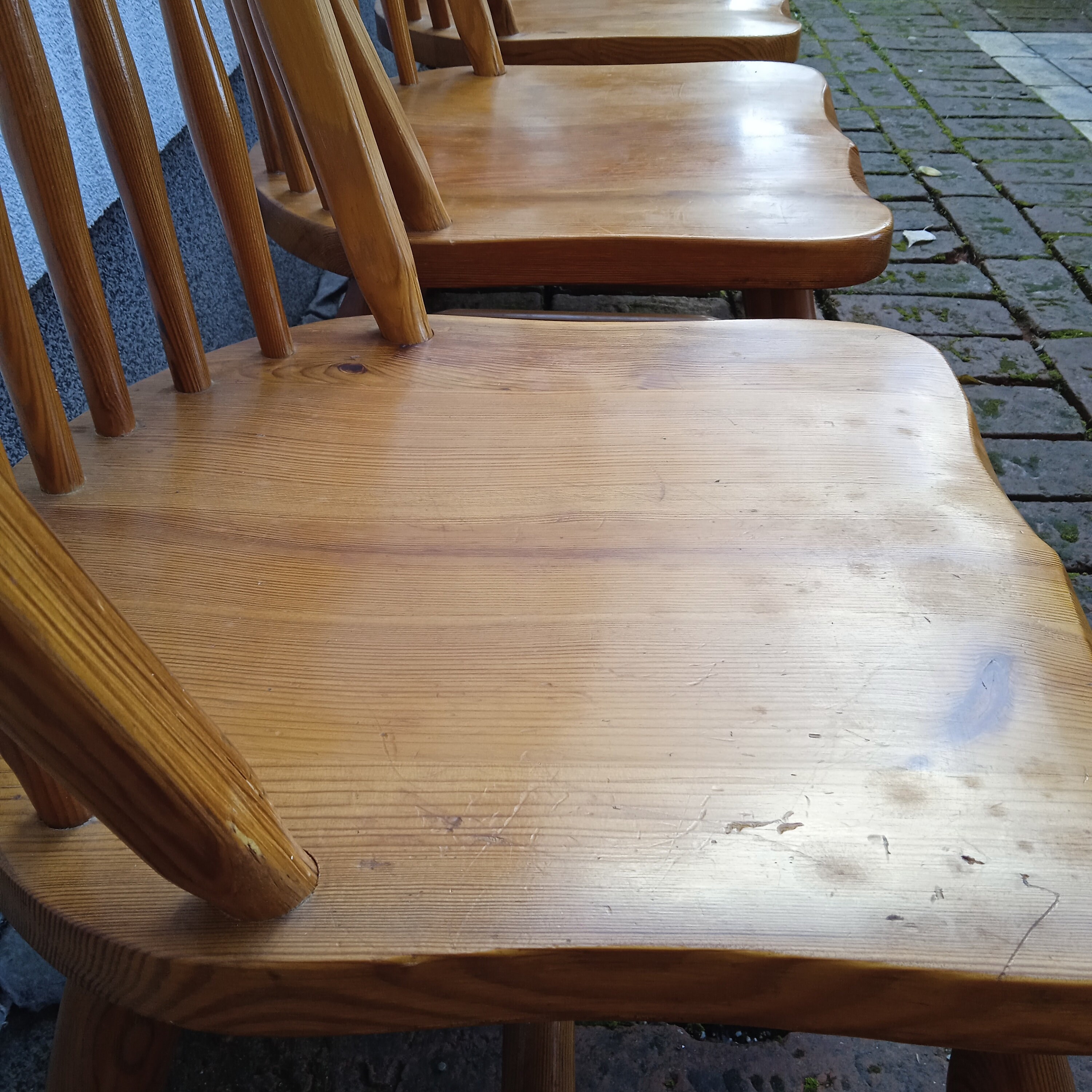 1 of 5 Vintage Ercol Windsor Dining Chairs, Massive Chair, Solid Wood ...