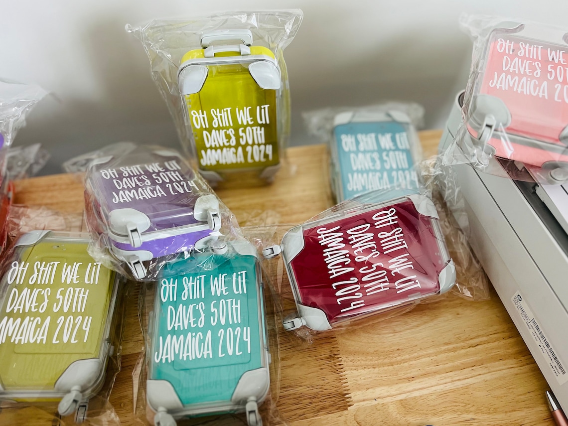 Mini Trolley Suitcase: Custom Party Favor, Bridal, Bachelorette & Theme ...