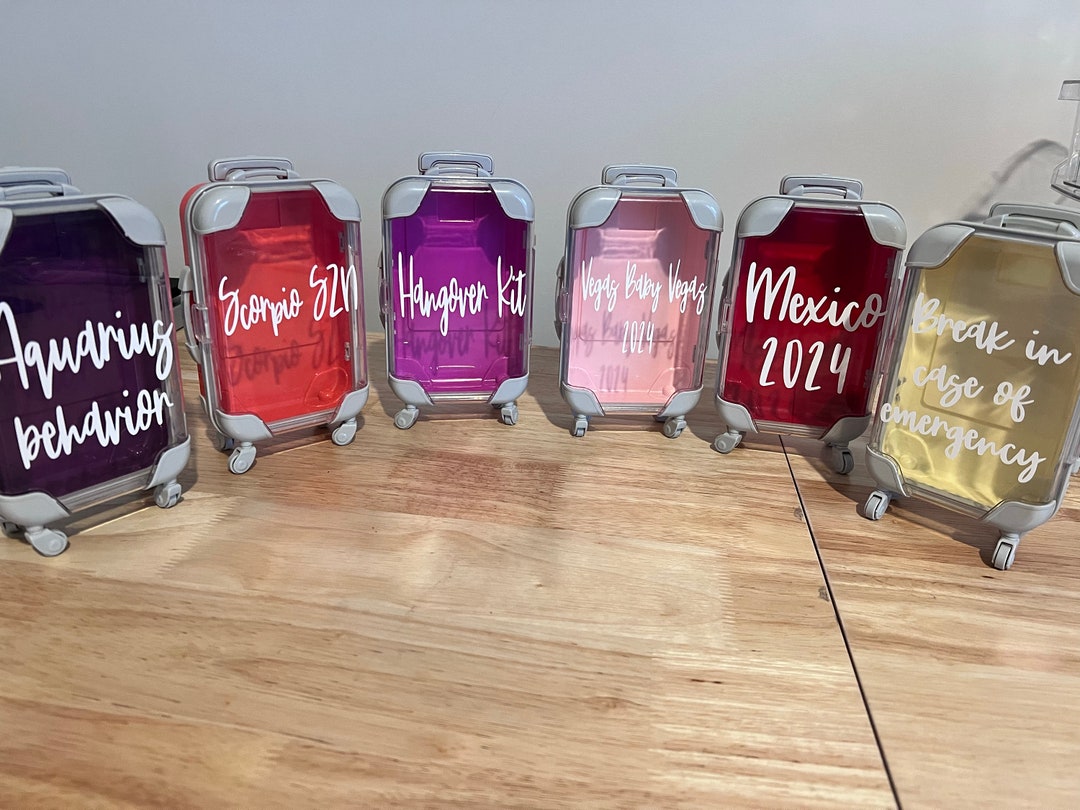 Mini Trolley Suitcase: Custom Party Favor, Bridal, Bachelorette & Theme ...