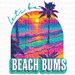 Retro Neon Beach Bums Png, Summer Png, Ocean and Beach Sublimation Png ...