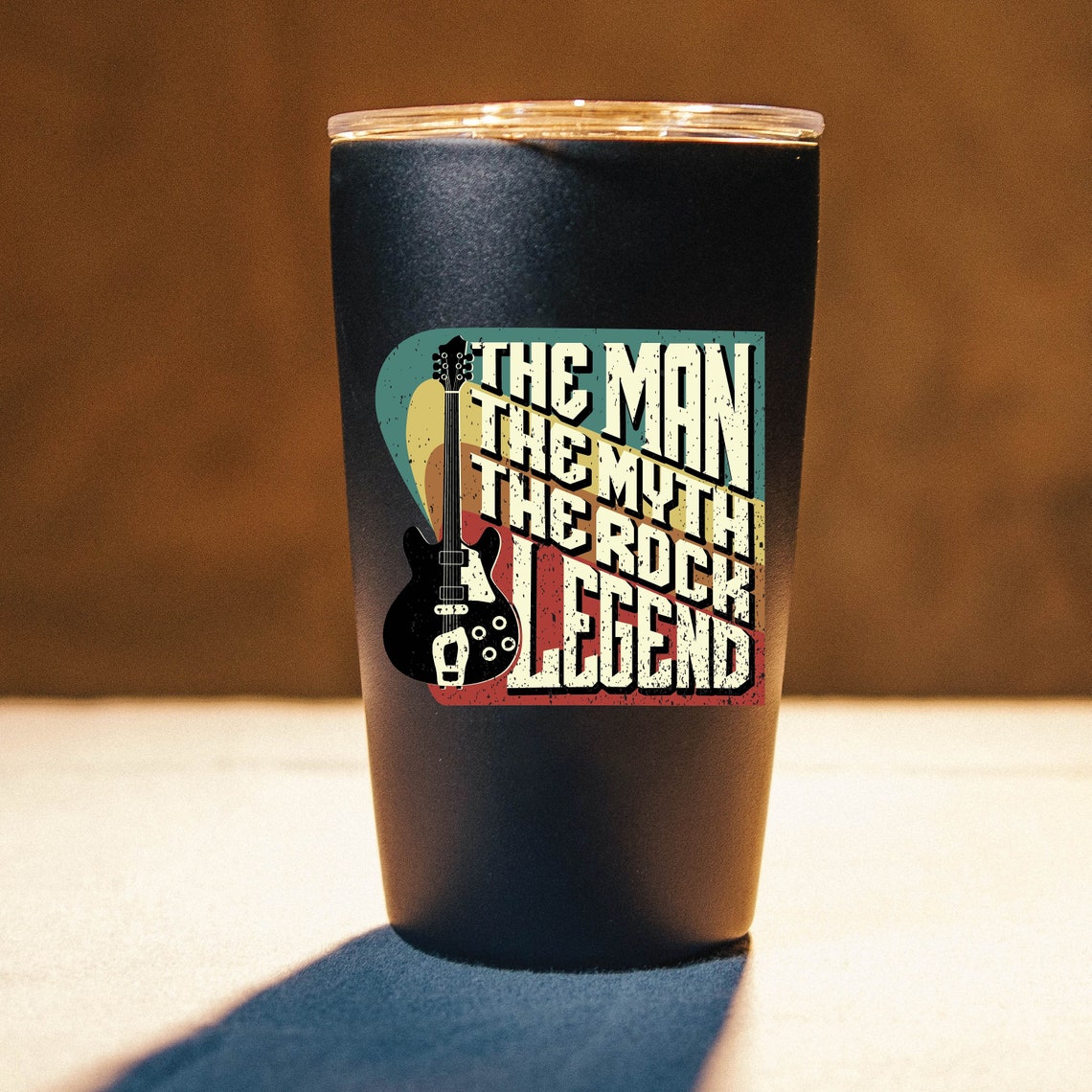 Rock N Roll Design for Him, the Man the Myth the Legend, Mens Retro ...