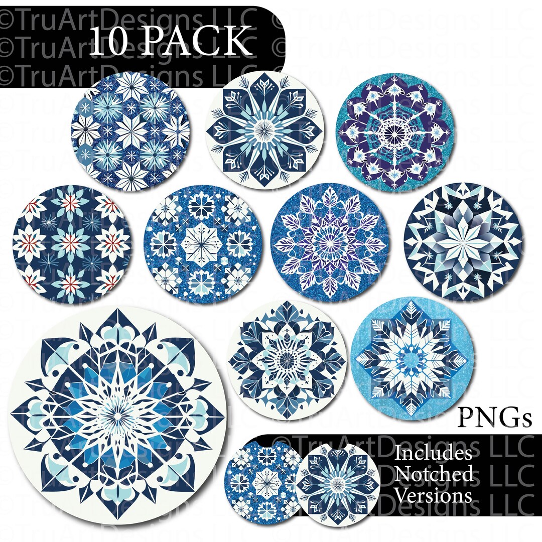 Car Coaster Sublimation Bundle, Snowflake Car Coaster Png, Retro 50s ...