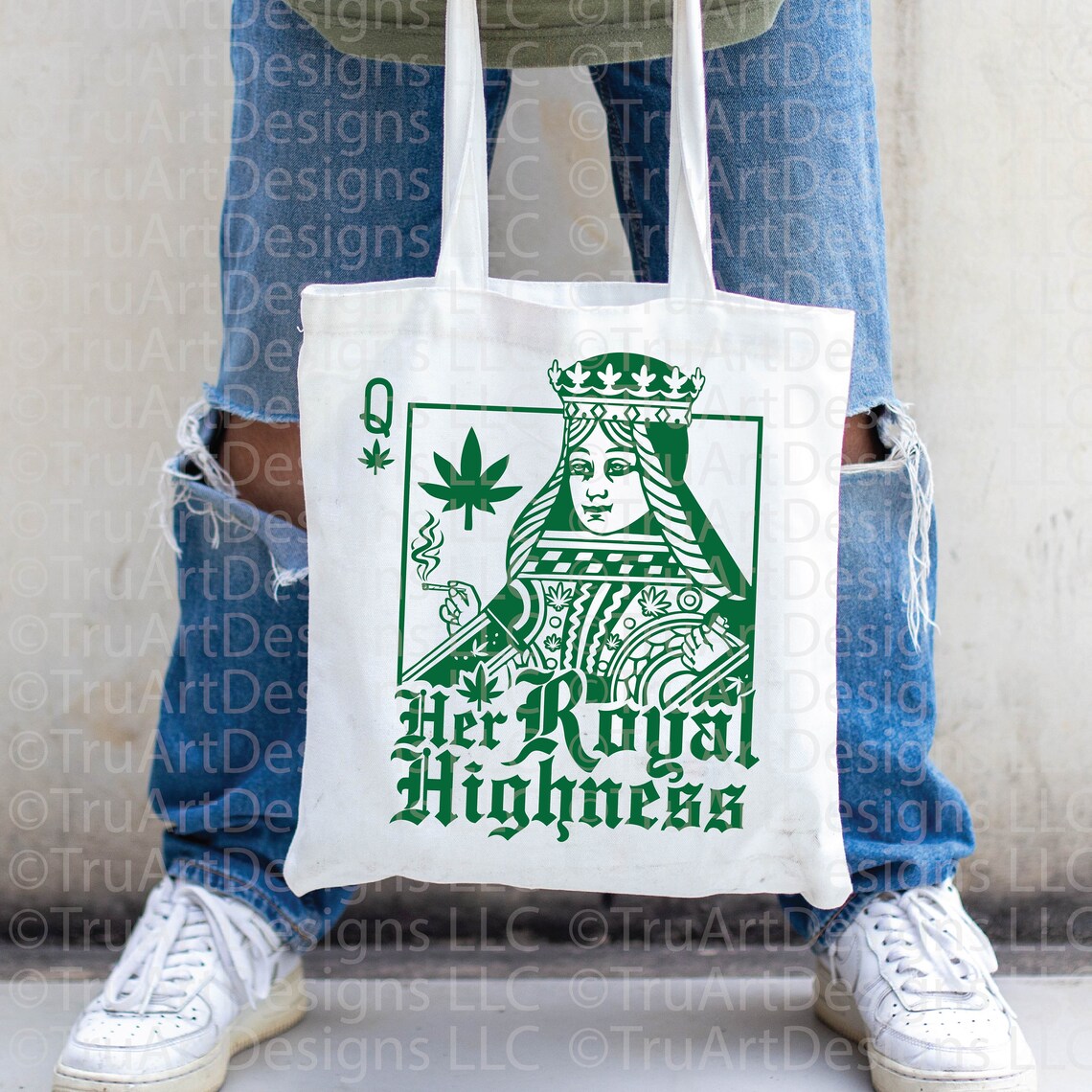 Weed SVG File, Her Royal Highness SVG, Queen of Weed, Women's Marijuana ...