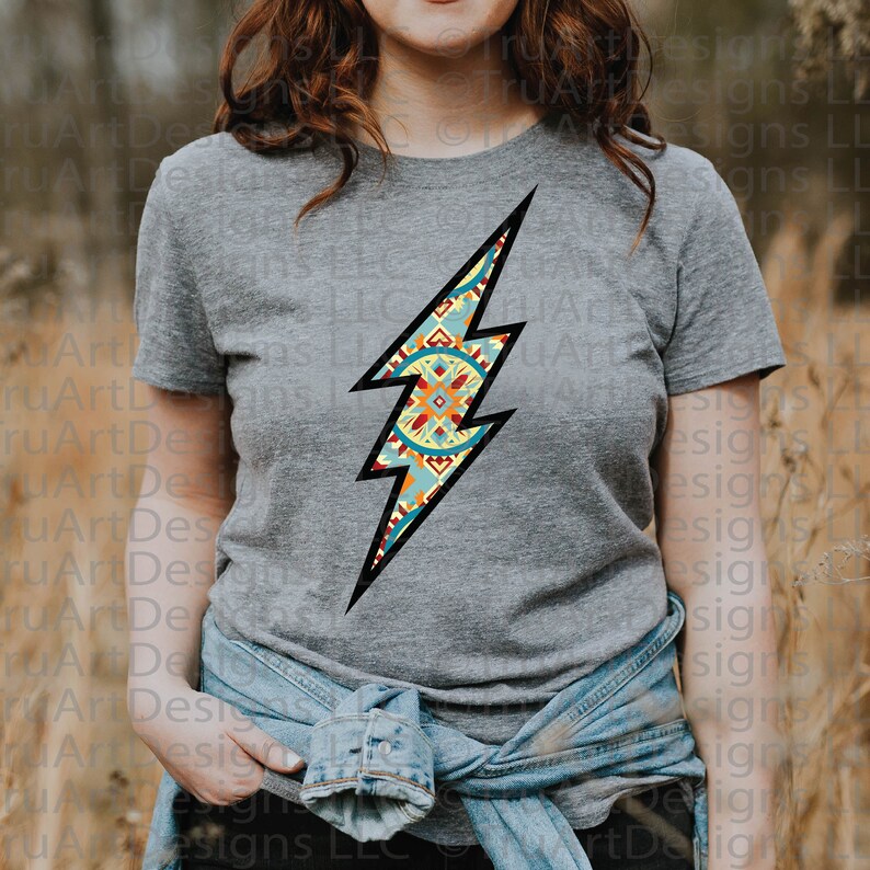 Aztec Lightning Sublimation Bundle, Southwest Pattern Pngs, Western Png ...