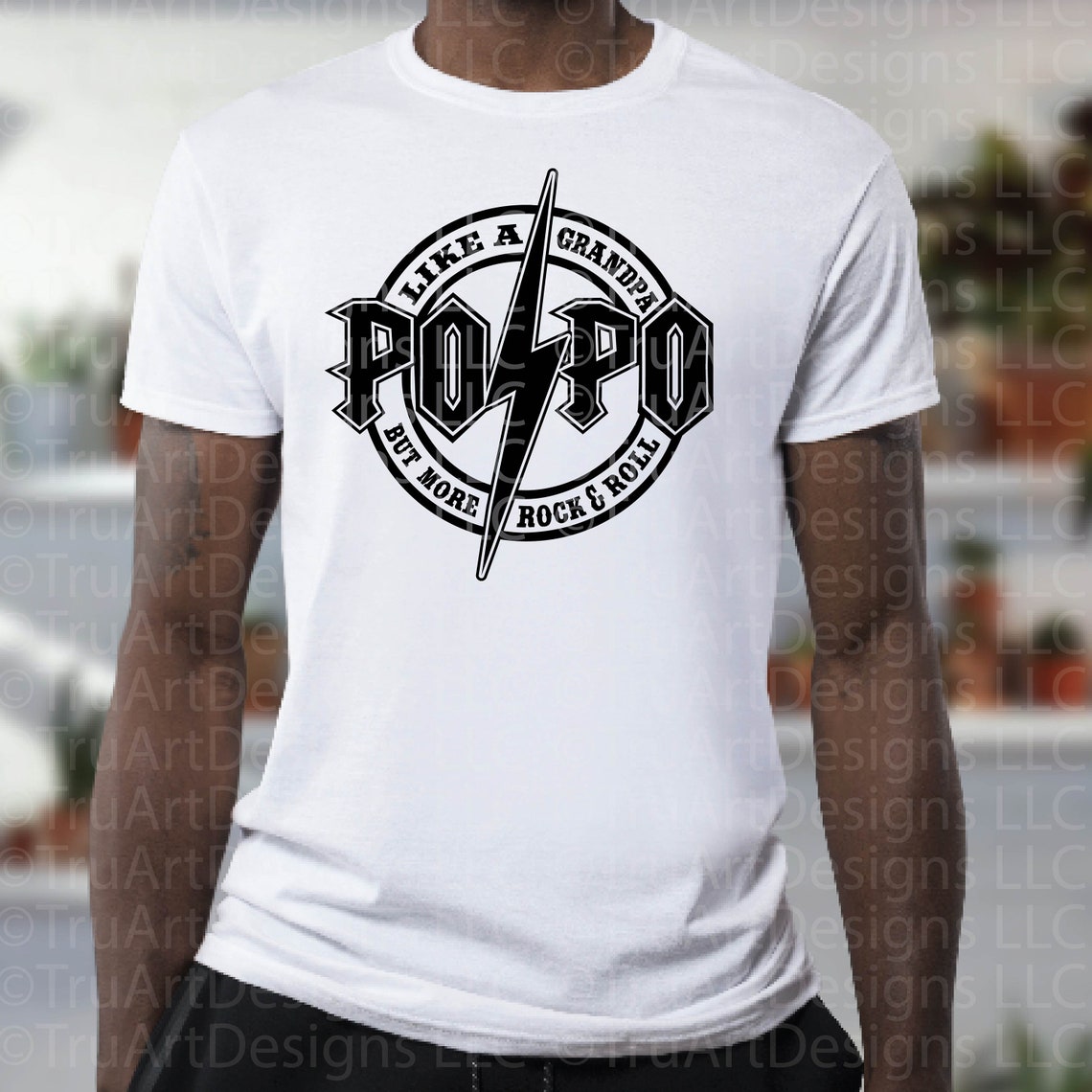 Popo SVG, Rock and Roll Grandpa PNG, Rock Guitar, Music, Papa Rocks ...