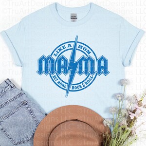 Mama Svg, Rock and Roll MAMA Design, Mother's Day Tshirt PNG, Best Mom ...
