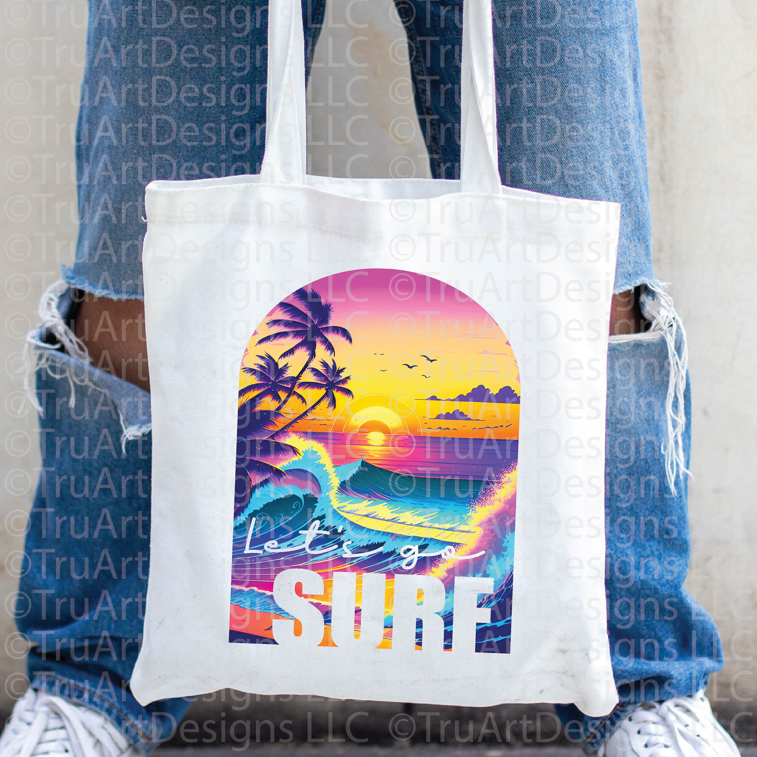 Surfing Png, Let's Go SURF Png, Beach Sublimation Png, Ocean Scene ...