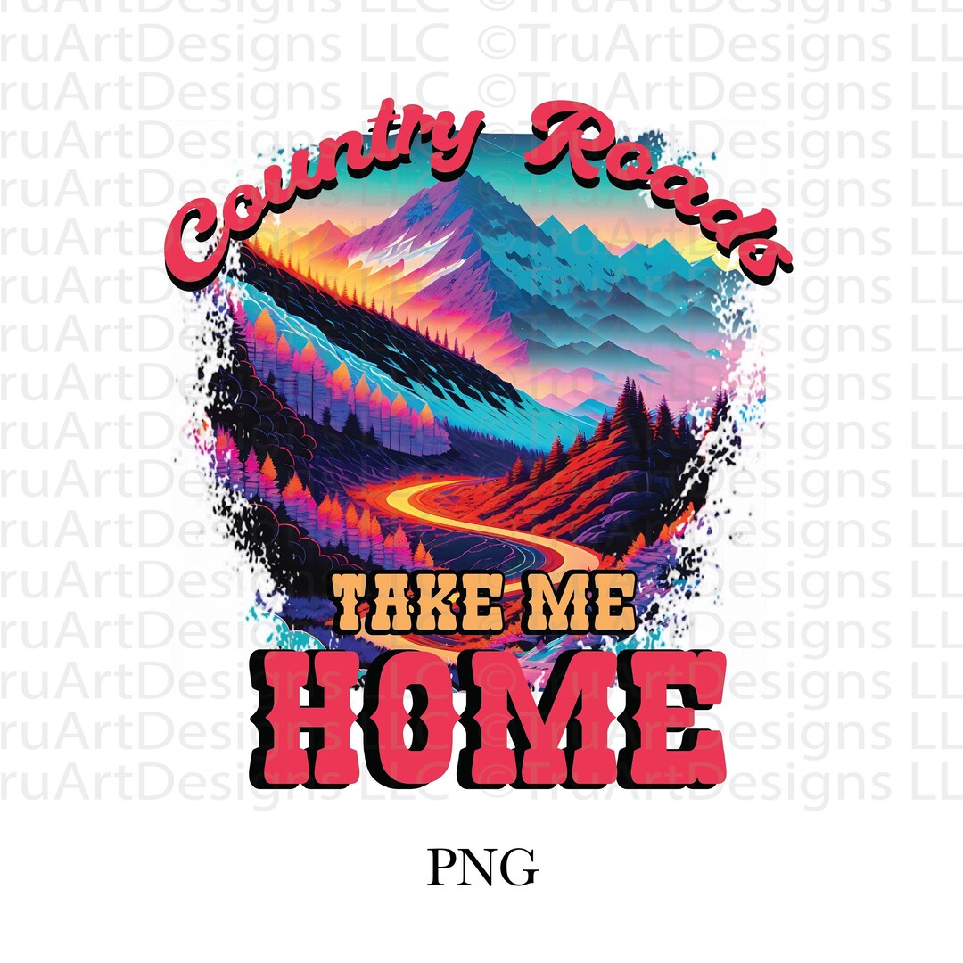 Country Roads PNG, Western Girl PNG, Country Places Sublimation Designs ...
