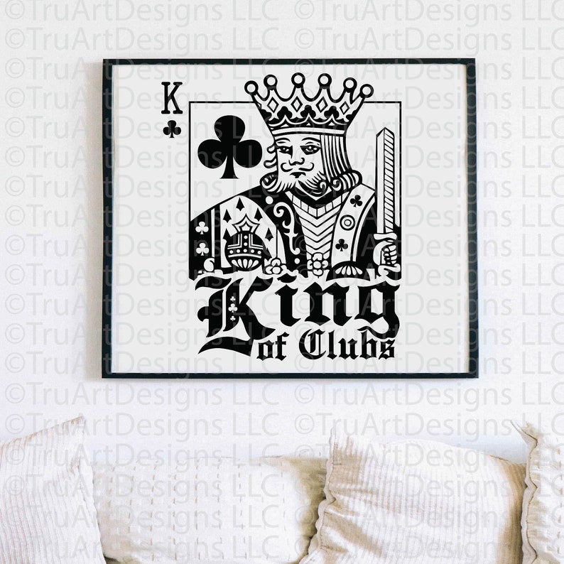 King Png King of Clubs Svg King Png Playing Card Svg King - Etsy