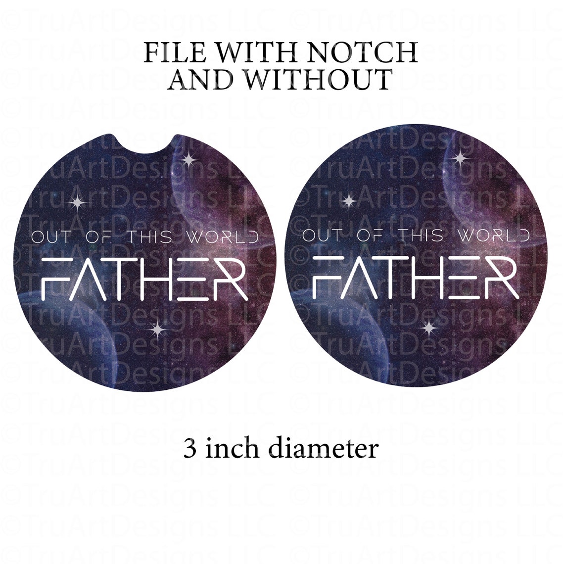 Car Coaster Sublimation Designs Bundle, Fathers Day Space Sublimation ...
