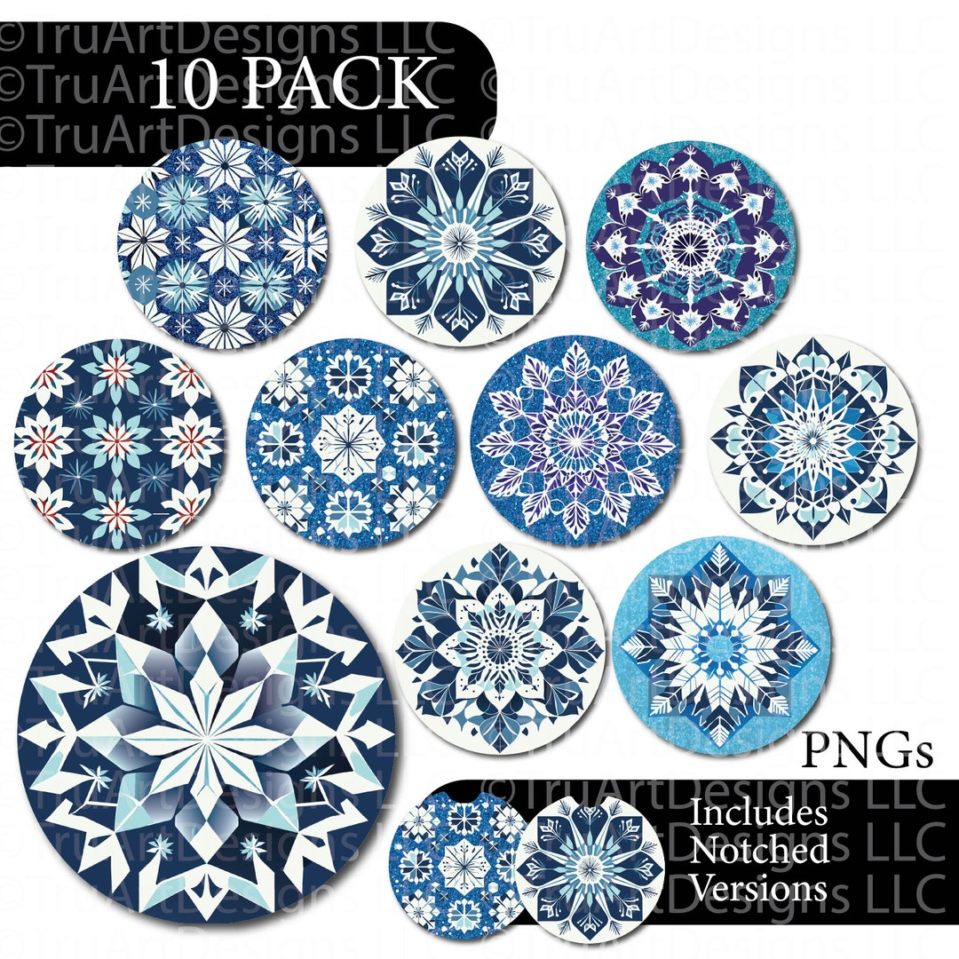 Car Coaster Sublimation Bundle, Snowflakes Car Coaster Png, Ice ...