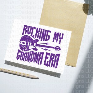 Grandma Era SVG, Rocking My Grandma Era PNG, Rock and Roll Grandma ...