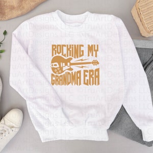 Grandma Era SVG, Rocking My Grandma Era PNG, Rock and Roll Grandma ...