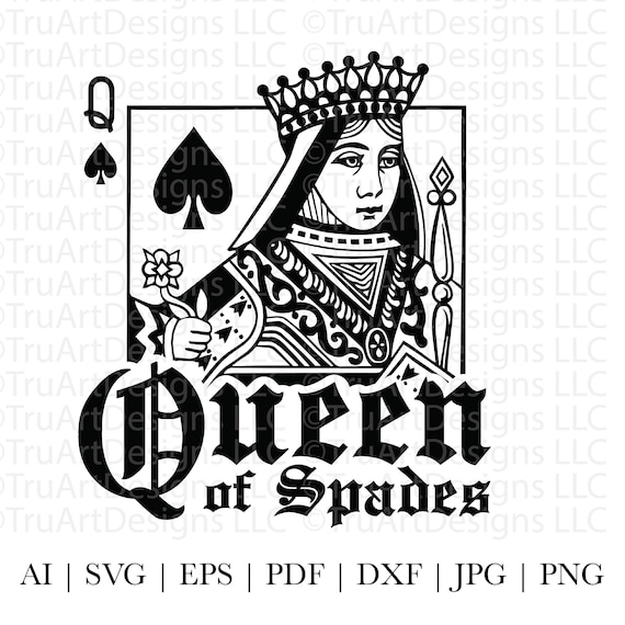 Queen Of Spades Symbol Text