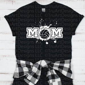 Volleyball Mom Svg, Sports Mom Design, PNG for Sublimation, Splatter ...