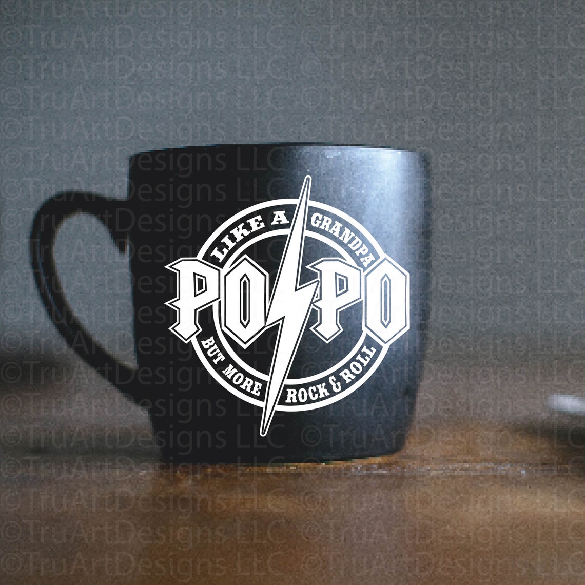 Popo SVG, Rock and Roll Grandpa PNG, Rock Guitar, Music, Papa Rocks ...