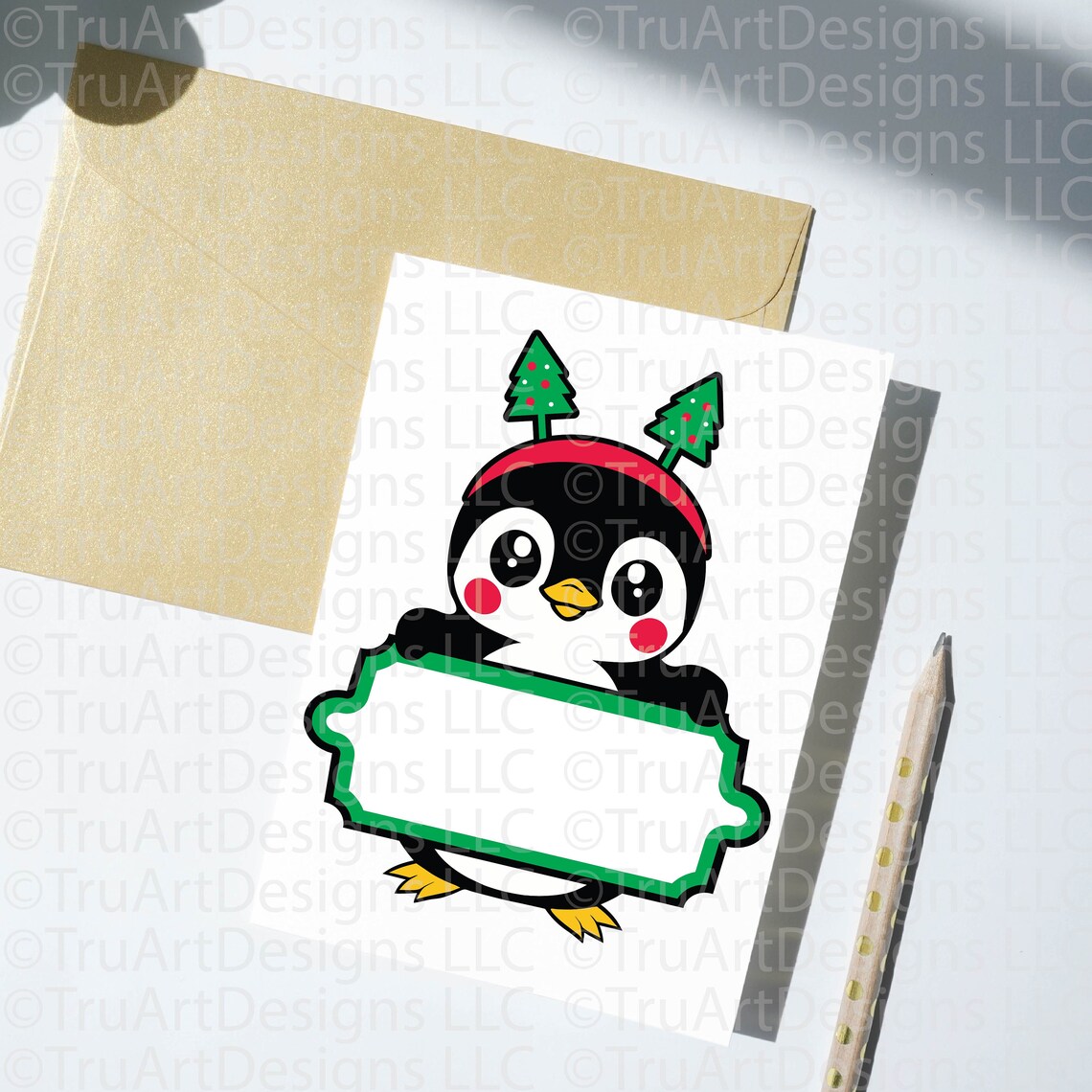 Penguin Svg, Christmas Penguin, Winter Penguin, Cute Baby Penguin Frame ...