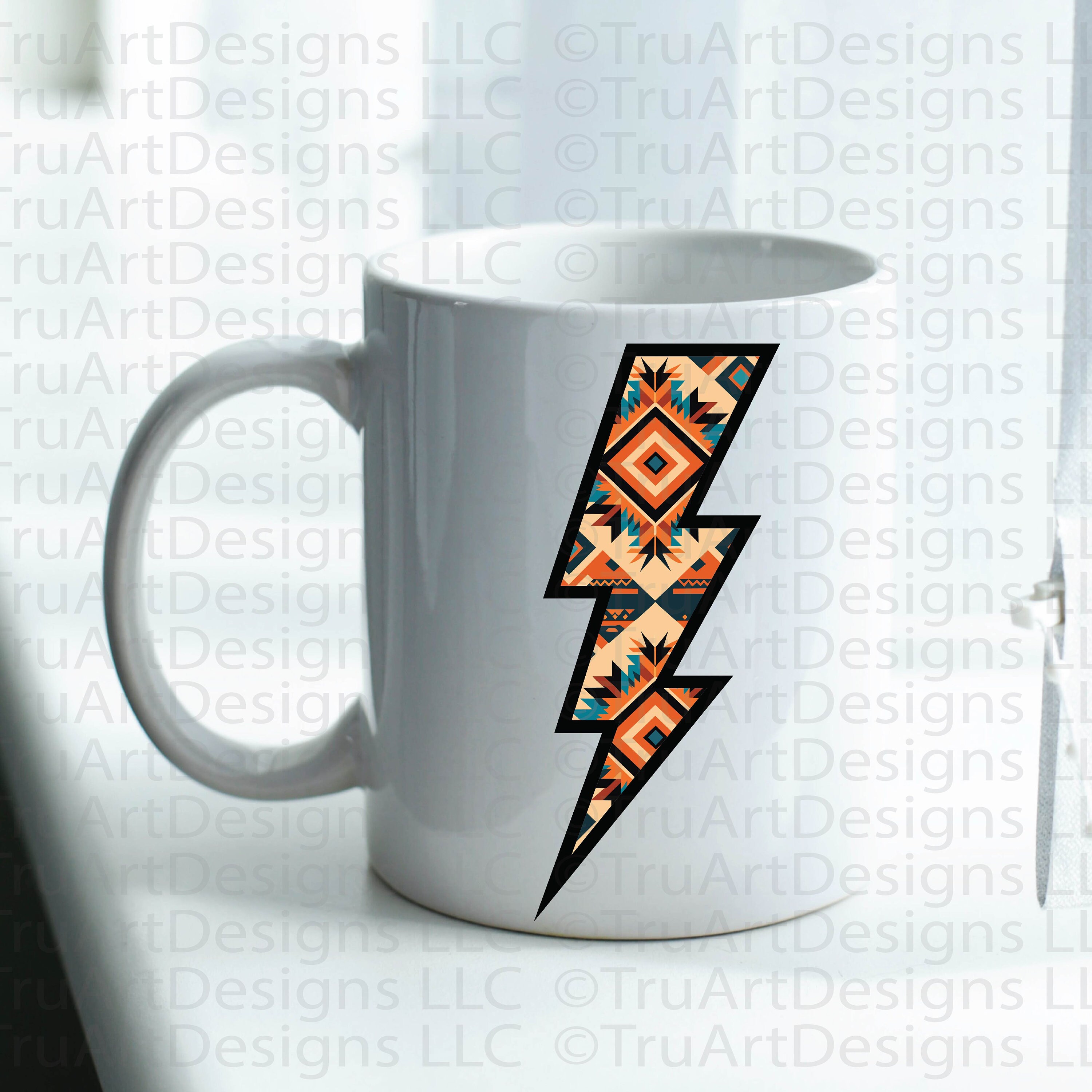 Aztec Lightning Sublimation Bundle, Southwest Pattern Pngs, Western Png ...