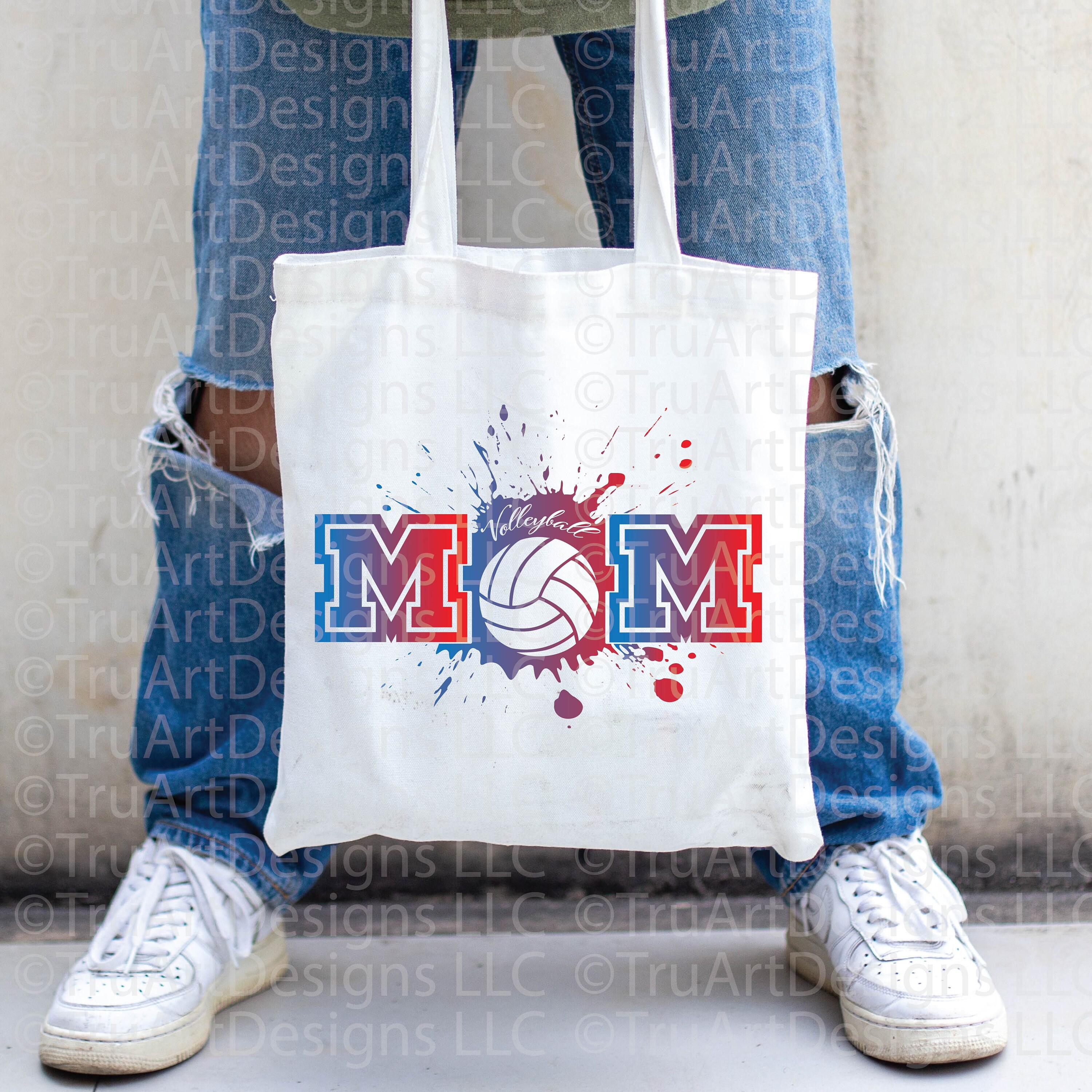 Volleyball Mom Svg, Sports Mom Design, PNG for Sublimation, Splatter ...