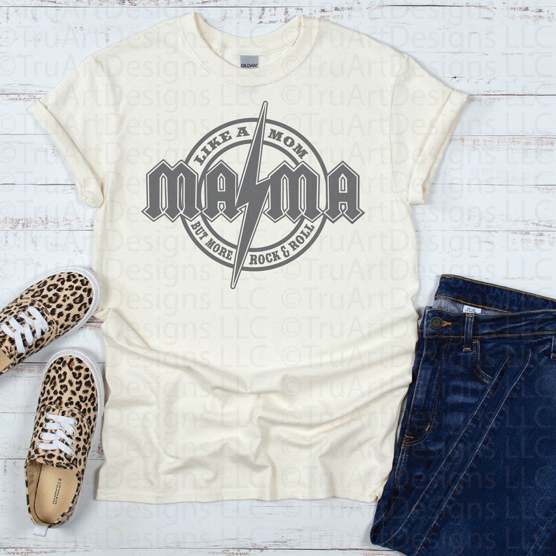 Mama Svg, Rock and Roll MAMA Design, Mother's Day Tshirt PNG, Best Mom ...