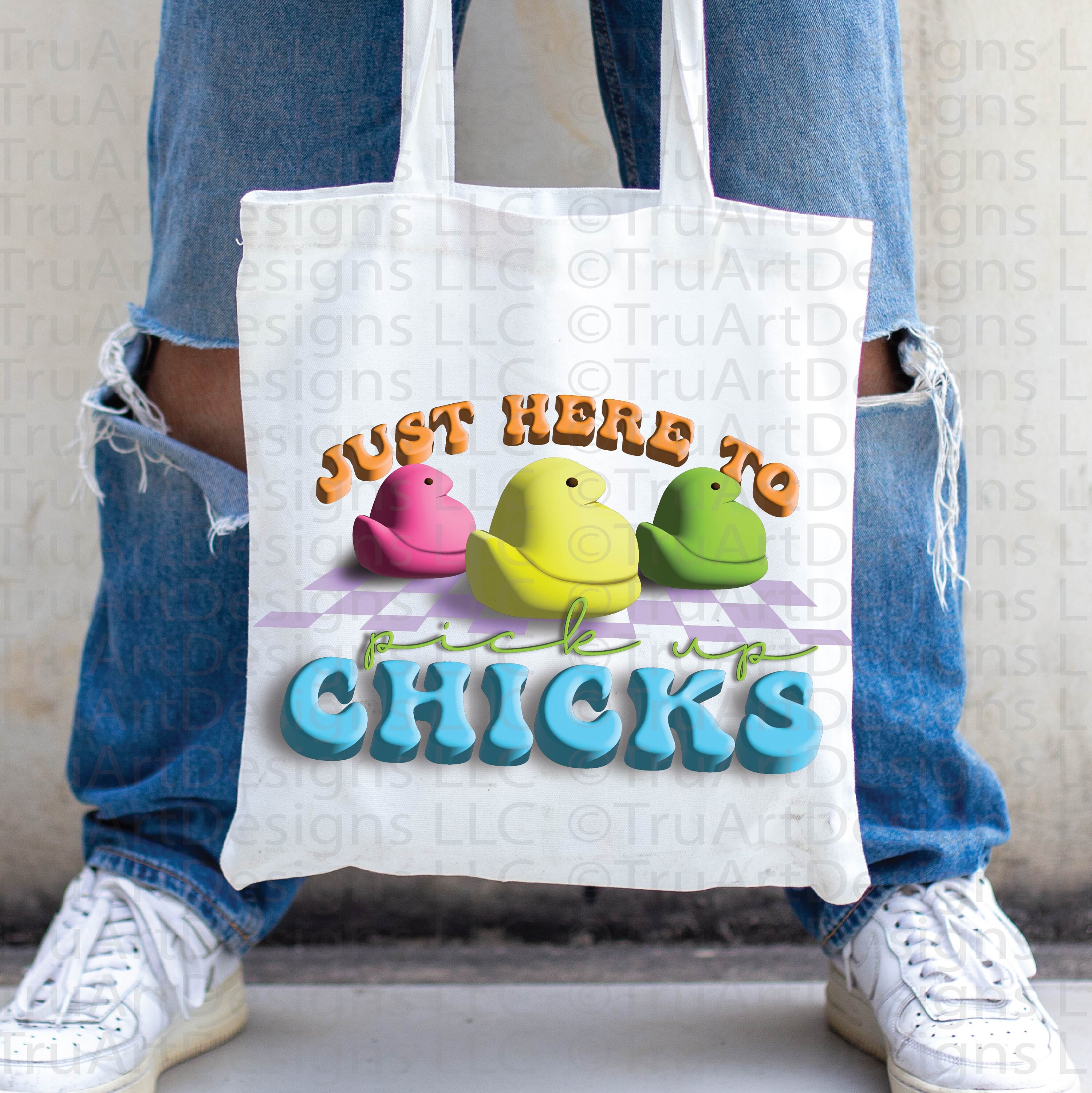 Easter Peeps PNG, Easter Chicks Png, Just Here to Pick up Chicks PNG ...