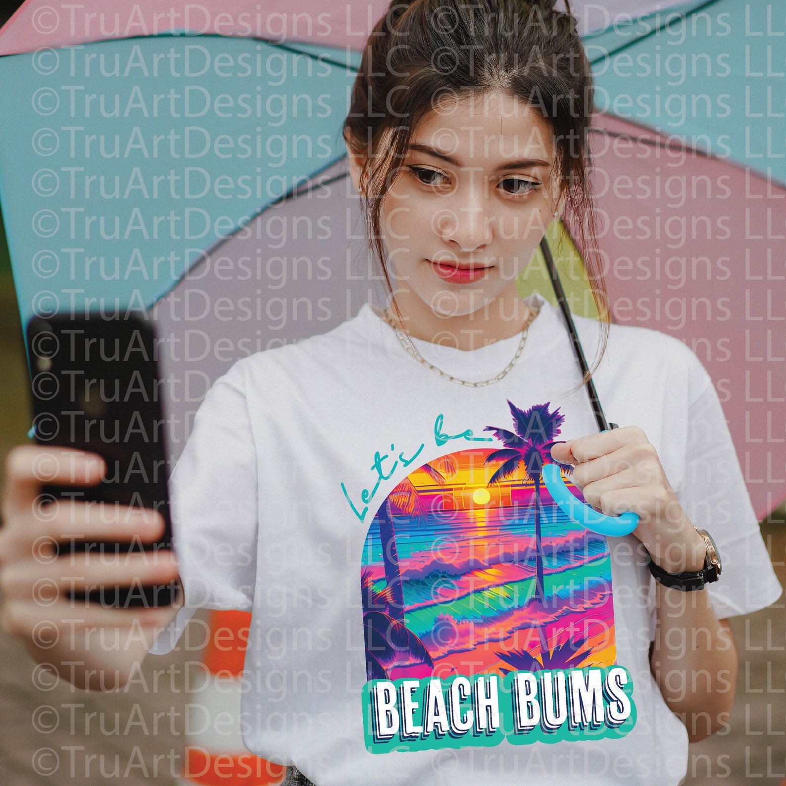 Retro Neon Beach Bums Png, Summer Png, Ocean and Beach Sublimation Png ...