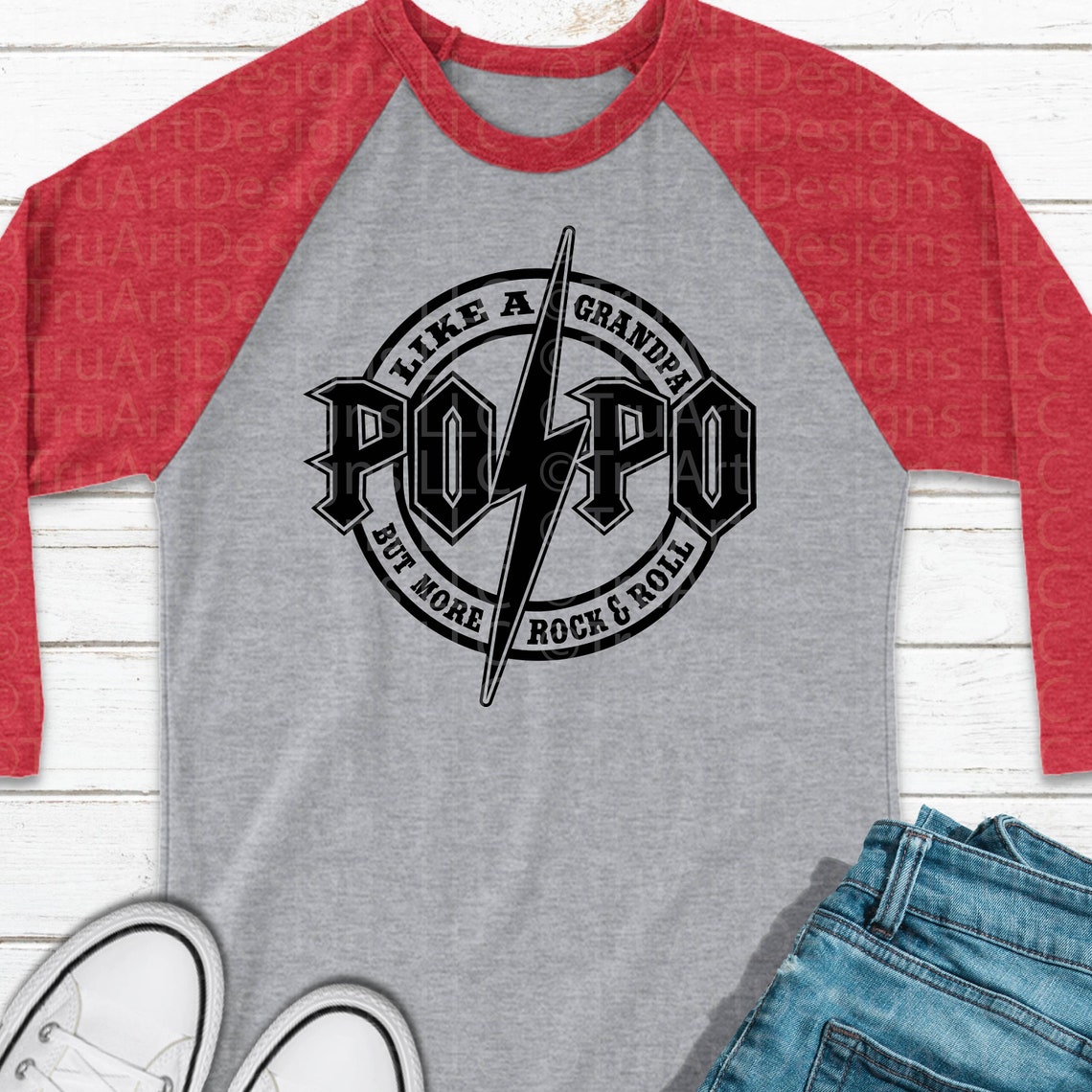 Popo SVG, Rock and Roll Grandpa PNG, Rock Guitar, Music, Papa Rocks ...