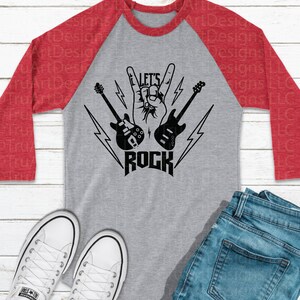 Let's Rock SVG, Lets Rock PNG, Rock and Roll PNG, Rock Guitar, Music ...