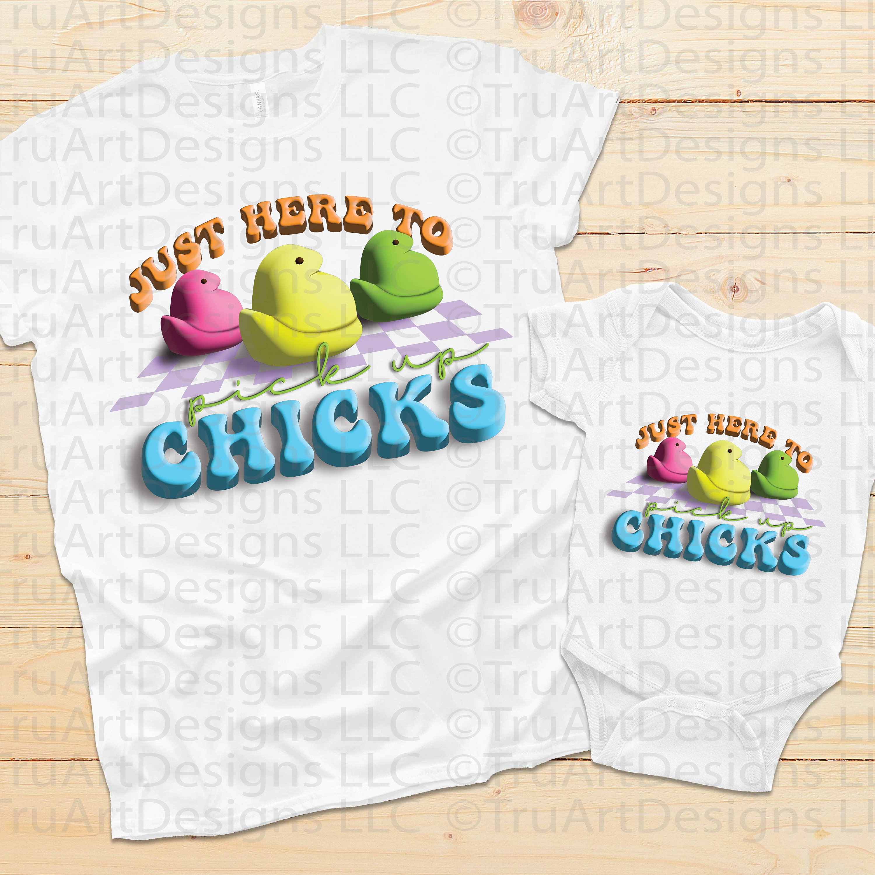 Easter Peeps PNG Easter Chicks Png Just Here to Pick up - Etsy