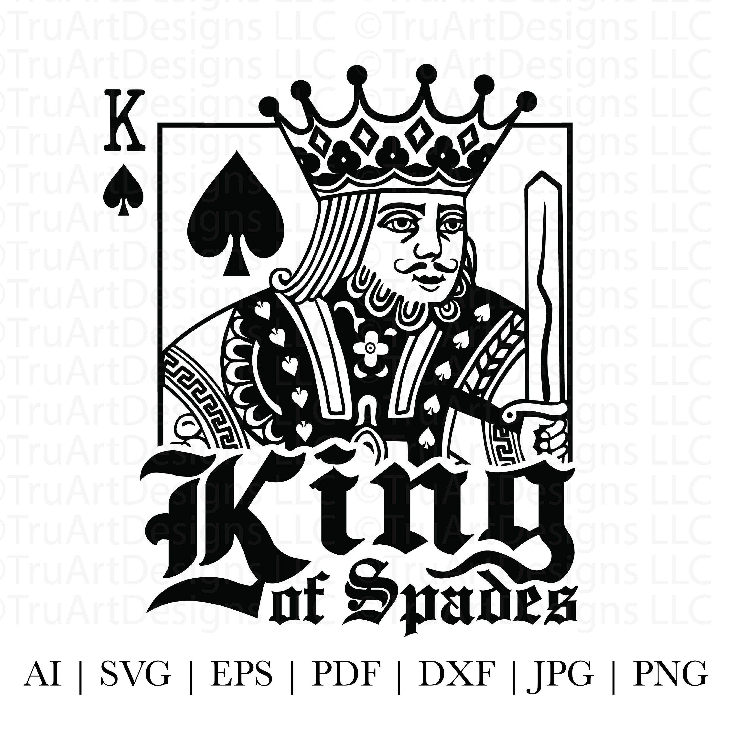King Png King of Spades Svg King Png Playing Card Svg King - Etsy Canada