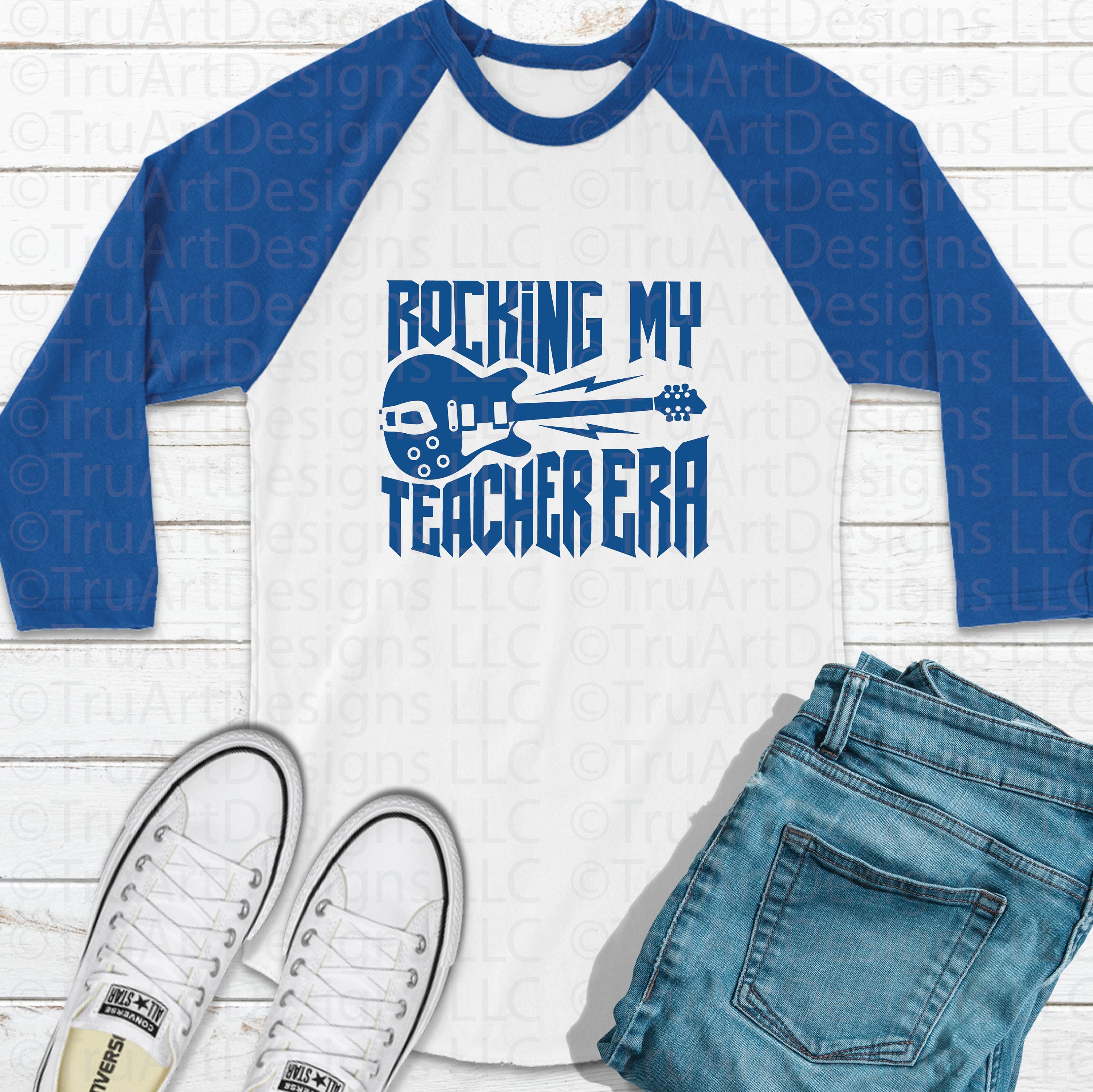 Teacher Era SVG, Rocking My Teacher Era PNG, Rock and Roll Teacher ...