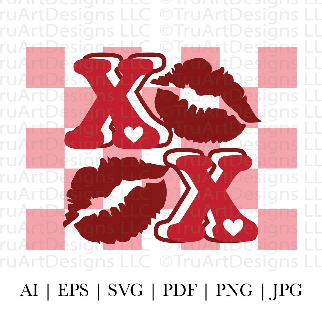 XOXO Svg, XOXO Png, Valentine's Day Svg, Valentine's Day Png, Retro ...