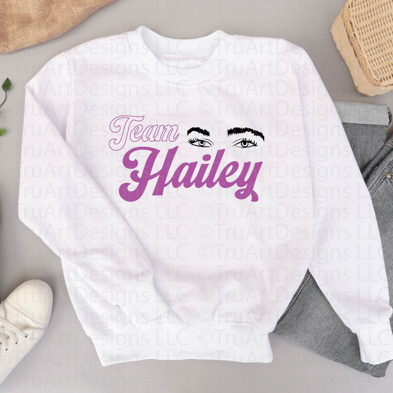 Team Hailey svg Team Hailey png I choose Hailey tshirt - Etsy.de
