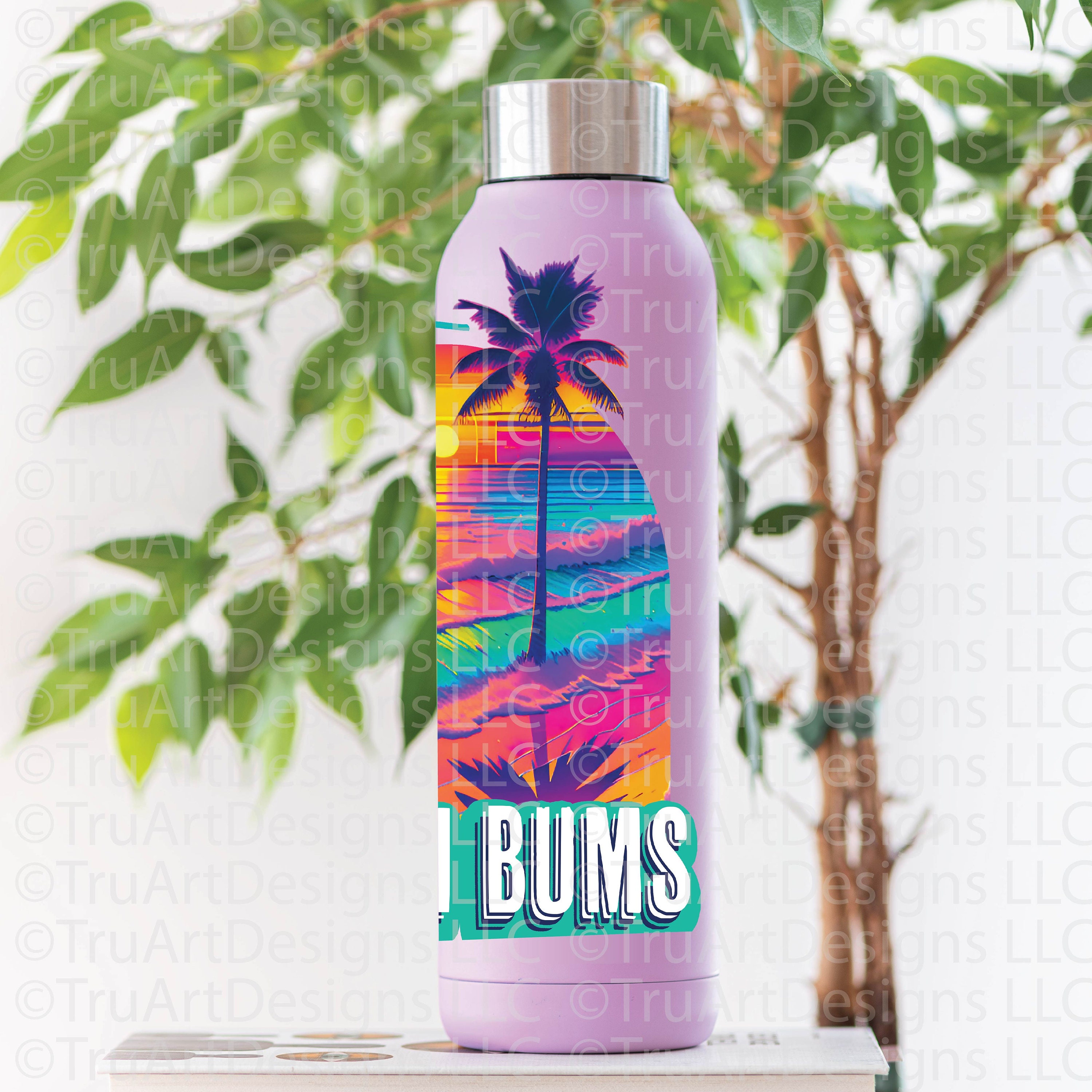 Retro Neon Beach Bums Png Summer Png Ocean and Beach - Etsy