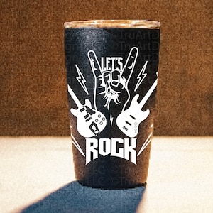 Let's Rock SVG, Lets Rock PNG, Rock and Roll PNG, Rock Guitar, Music ...
