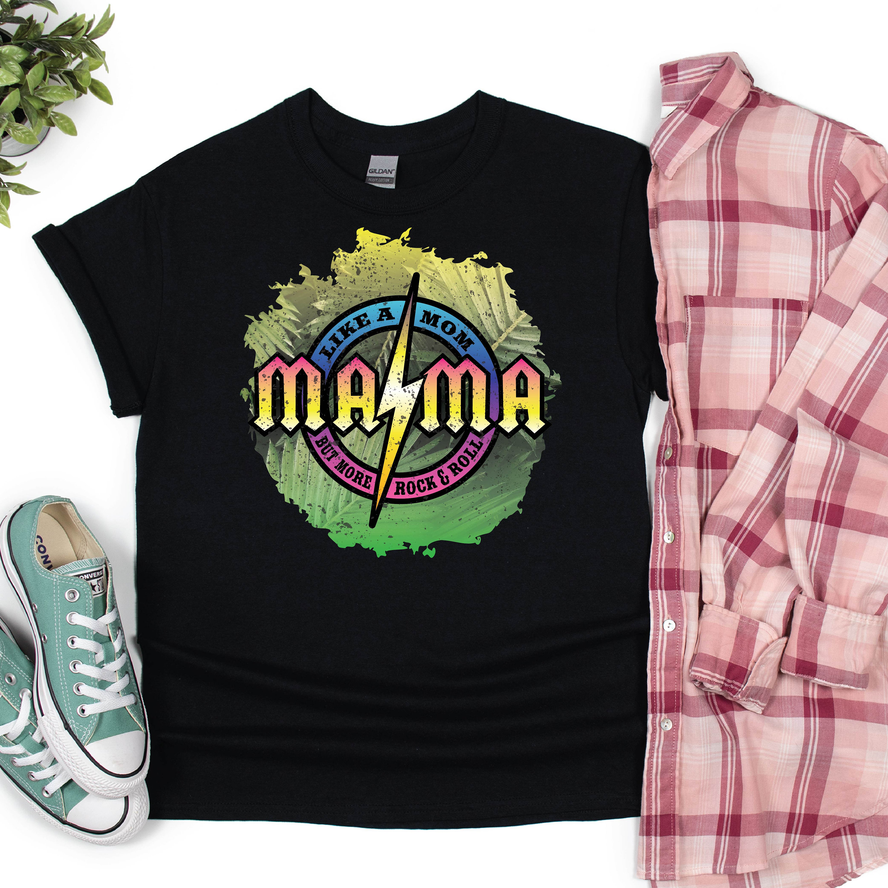 Mama Png Rock and Roll Mom Design PNG for Sublimation - Etsy