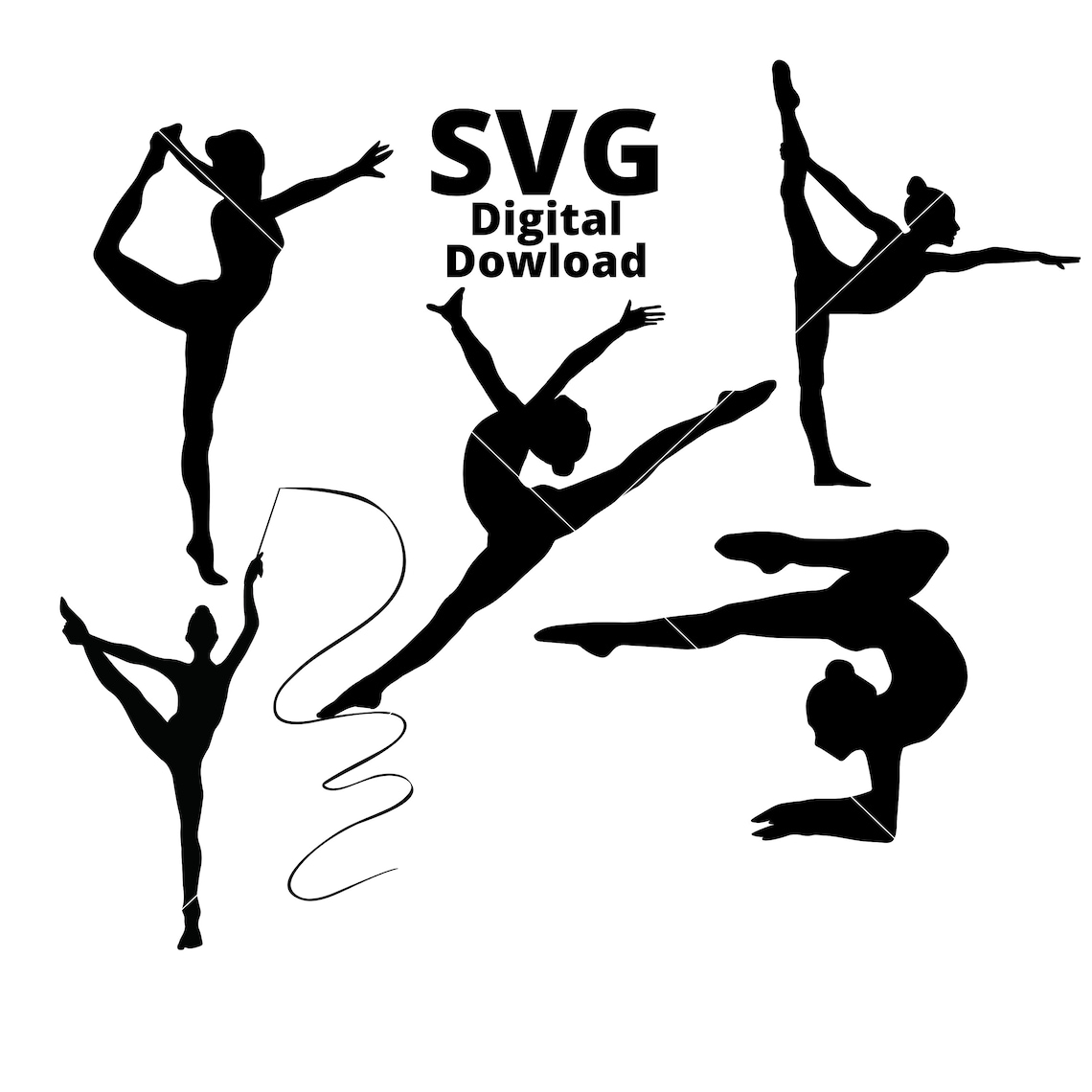 Gymnastics SVG Gymnast Svg Gymnastics Digital Download Gymnast Clip Art ...