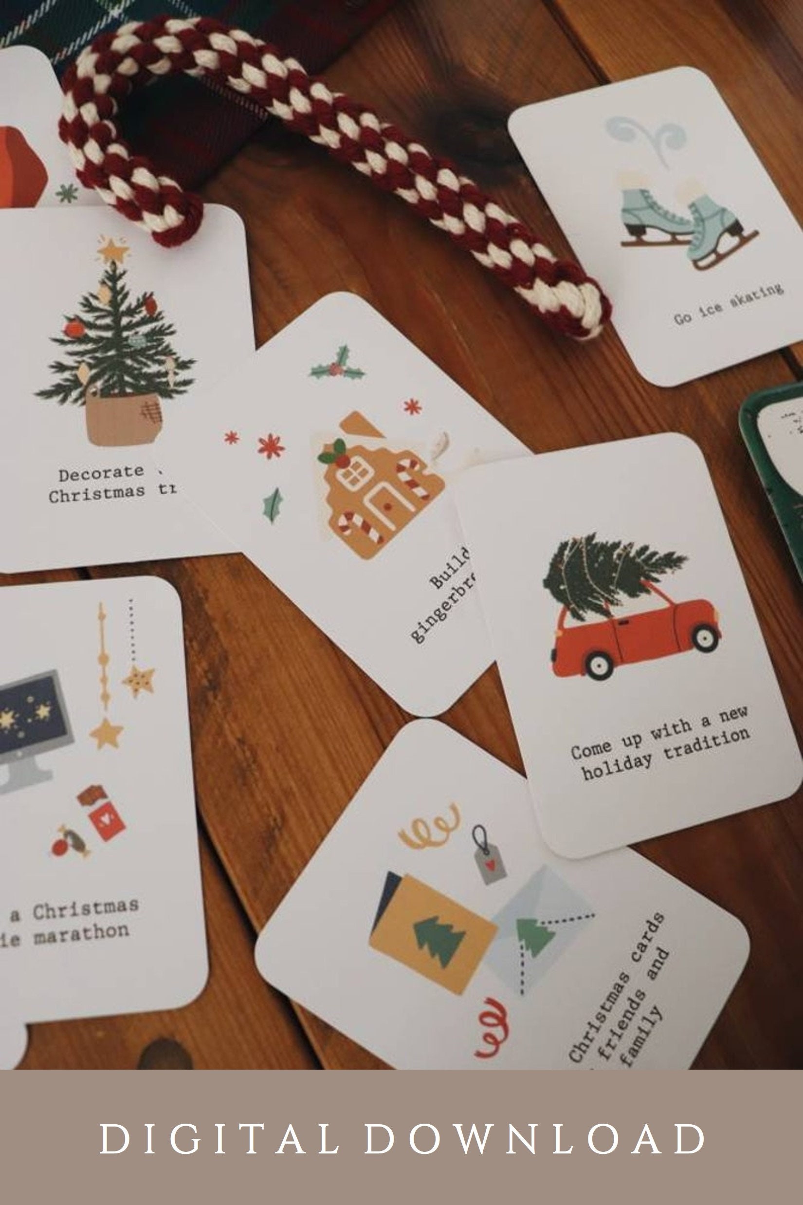 DIGITAL DOWNLOAD Printable Christmas Activity Cards Family - Etsy